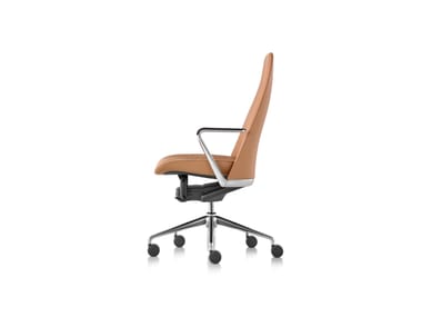 TAPER Swivel high-back leather executive chair By Herman Miller ...