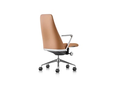 TAPER Swivel high-back leather executive chair By Herman Miller ...