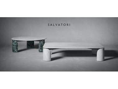 TAULA Round marble coffee table By Salvatori | design Patricia Urquiola