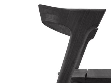 TEAK BOK BLACK Teak chair open back By Ethnicraft | design Alain Van Havre