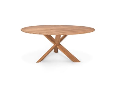 TEAK CIRCLE | Round table By Ethnicraft design Alain Van Havre