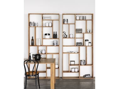 TEAK M-RACK | Teak bookcase By Ethnicraft