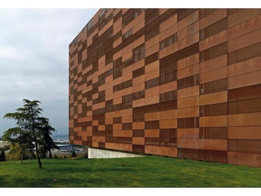 TECU® Design_flatmesh Metal Stretched mesh for facade finish By KME ...