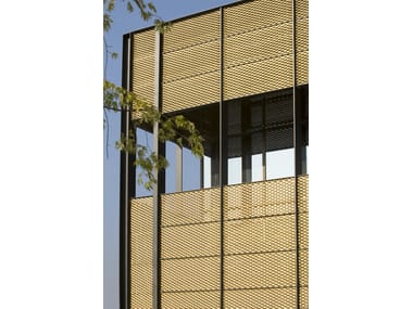 Stretched mesh for facade finish TECU® Design_mesh By KME Architectural ...