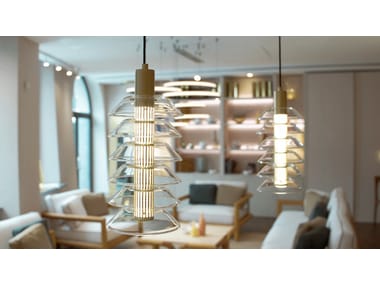 TERMINAL | Ceramic pendant lamp LED glazed ceramic pendant lamp By ...