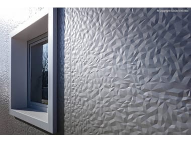 Insulated metal panel for facade TERMOPARETI ® CAOS By ELCOM SYSTEM