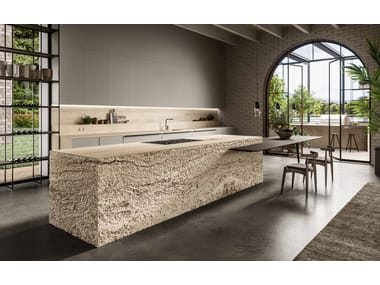 VITAE Custom kitchen with island and wine room By THE CUT | design ...