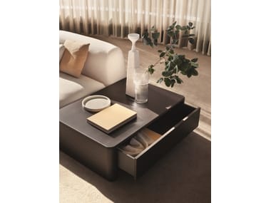 TOKIO Rectangular coffee table with storage space By arflex | design ...