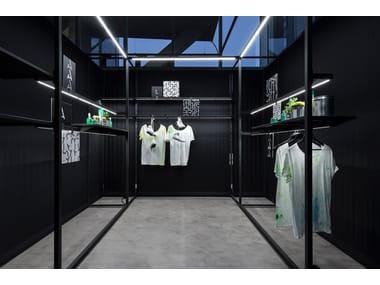 Modular retail display unit TONDOQUADRO By ALU