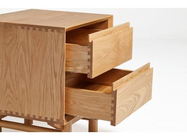 TORII Wooden bedside table with drawers By grado design