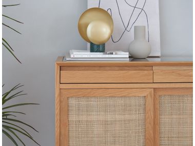TORII Wooden highboard with sliding doors By grado design