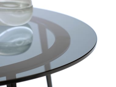 TOSCA II | Coffee table Round glass coffee table By Draenert | design ...