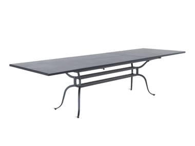 TOSCANA Extending rectangular iron table By Unopiù