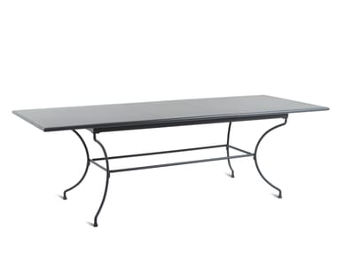 TOSCANA Extending rectangular iron table By Unopiù