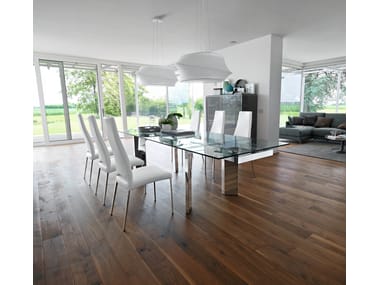 TOWER WOOD Extending rectangular table By Calligaris