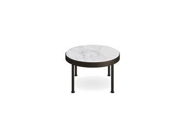 TRACE Round marble garden side table By Myface