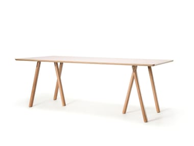 TRESTLE Mesa rectangular de madera By Feelgood Designs | design Allan ...