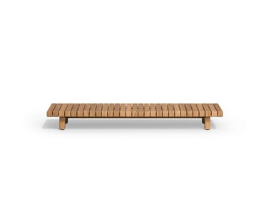 VIS À VIS Low teak coffee table By TRIBÙ