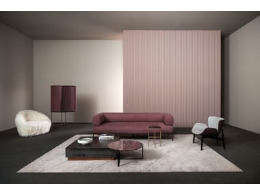 Rectangular fabric rug TRICOT By BAXTER