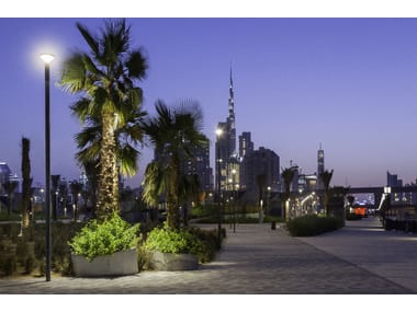 TWILIGHT JOBURG LED die cast aluminium street lamp on pole By iGuzzini