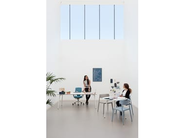 TWIST Round meeting table By ACTIU | design Enrico Frigerio