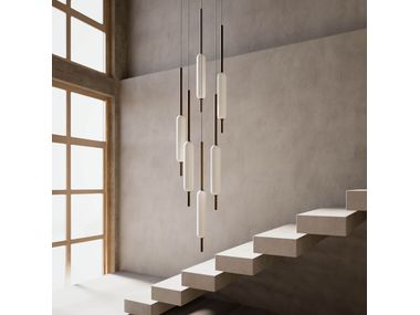 TYPHA 285.03 LED brass pendant lamp By Il Fanale | design Calvi Brambilla