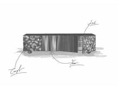 TRIGONO Sideboard By Teúkhō