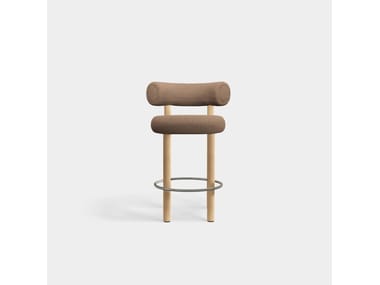 FAT STOOL High upholstered fabric stool By Tom Dixon | design Tom Dixon ...