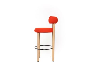 FAT STOOL High upholstered fabric stool By Tom Dixon | design Tom Dixon ...