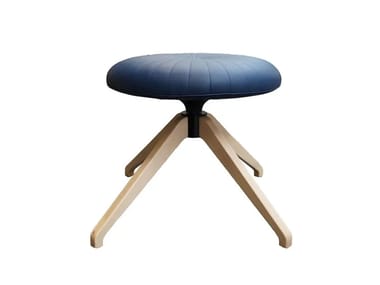 TURNA AROUND Swivel wooden stool By Tonon