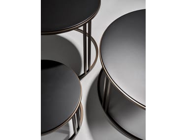 ORION Round metal and wooden coffee table By Twils | design Tiziano ...