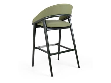 High upholstered stool with back TÁGADA EST BAR Tagada Collection By Fenabel design Carlesi ...