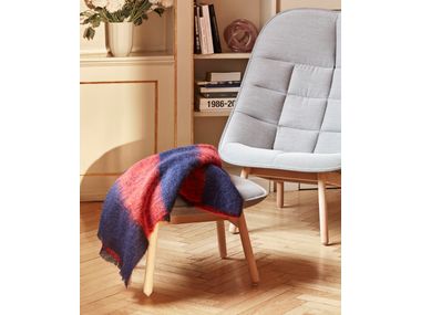 UCHIWA Upholstered fabric footstool By Hay | design Doshi Levien