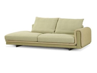 NATIV Leather sofa with chaise longue By Roche Bobois | design Raphaël ...
