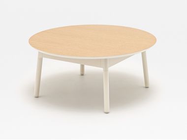 UNIT Round wood veneer coffee table By MDD | design Dirk Winkel