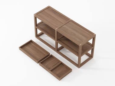 UP & DOWN HORIZONTAL II Shelving unit By KARPENTER | design Hugues Revuelta