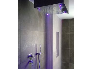 URANO LED ceiling mounted stainless steel overhead shower By Ama Luxury ...