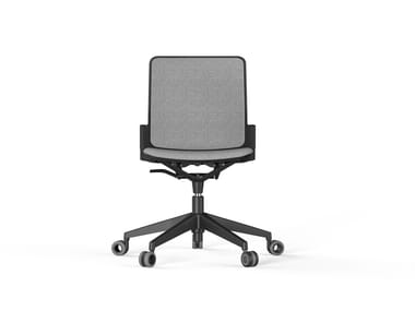 URBAN PLUS Upholstered office chair with castors with 5-Spoke base By ACTIU | design Javier Cuñado