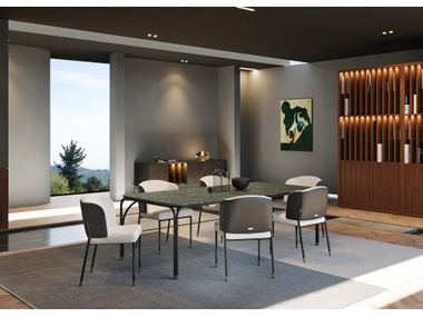 V240 Rectangular marble dining table By Aston Martin