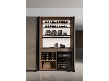 Tower Units With Receding Doors Kitchen unit By VALCUCINE