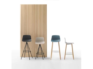 VARYA | Stool with footrest By INCLASS design Simon Pengelly