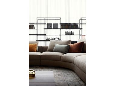 VENISE Corner fabric sofa with chaise longue By Lema | design Buratti ...