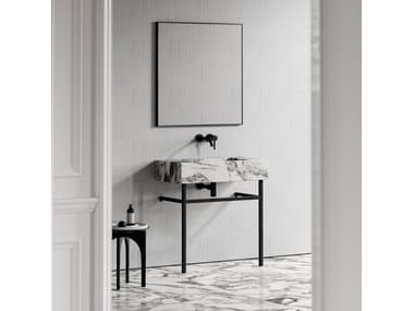 VERNANTE | Arabescato marble console sink By LUSSO