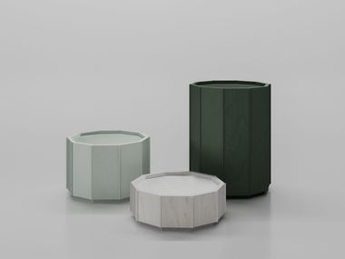 FUSTI M Low modular wooden coffee table with storage space By VESTA ...