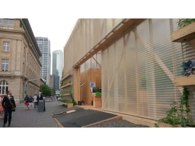 Translucent plastic laminate wall panel VETROPLAST By MAGNIPLAST