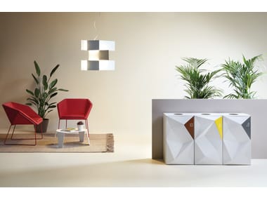 VEVEY Metal waste paper bin for waste sorting By Made Design | design ...