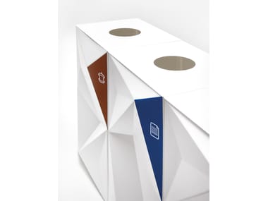 VEVEY Metal waste paper bin for waste sorting By Made Design | design ...