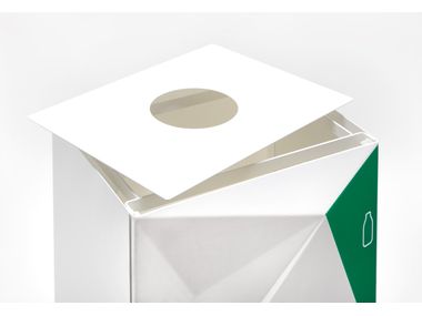 VEVEY Metal waste paper bin for waste sorting By Made Design | design ...