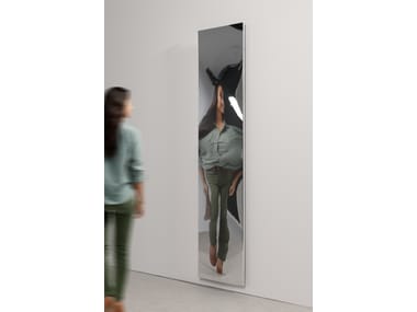 DISTORTING MIRROR 200x45 Rectangular wall-mounted hall mirror By VIDAME ...