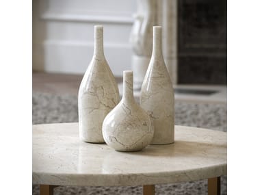 VINO | Crema Marfil marble decorative object Crema Marfil marble ...